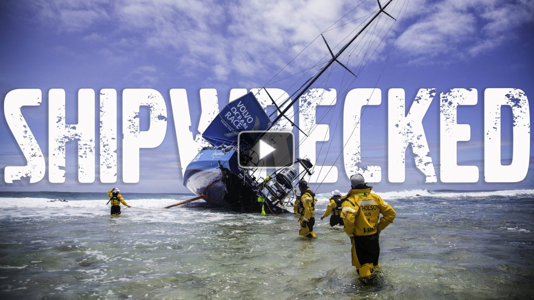 Race Yacht Crash Caught on Camera | Volvo Ocean Race 2014-15 | POPA.COM.BR
